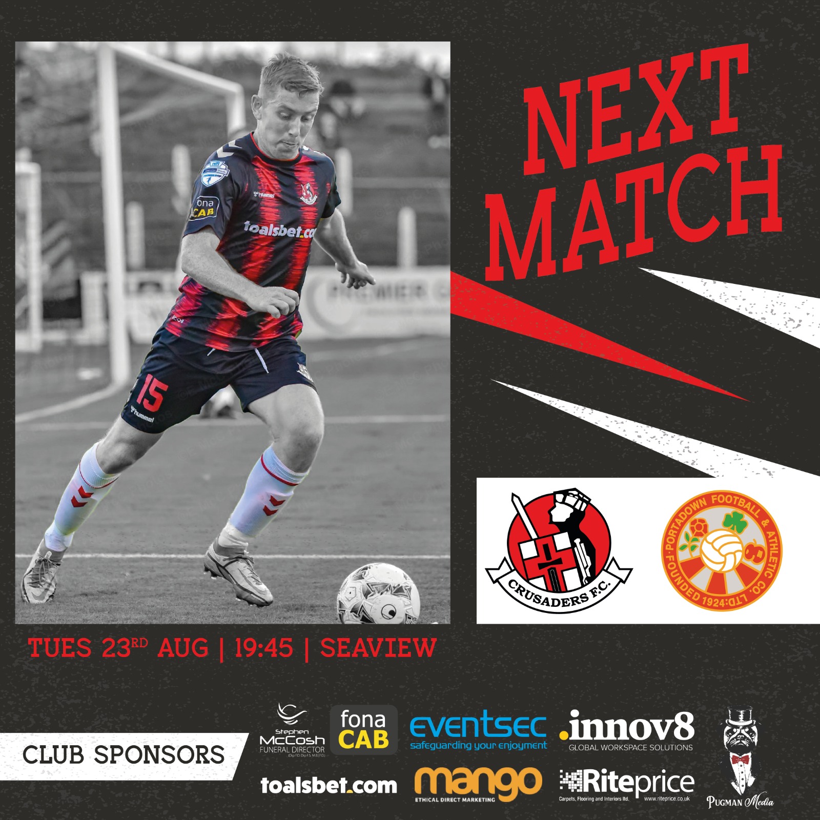 Crusaders v Portadown. Danske Bank Premiership