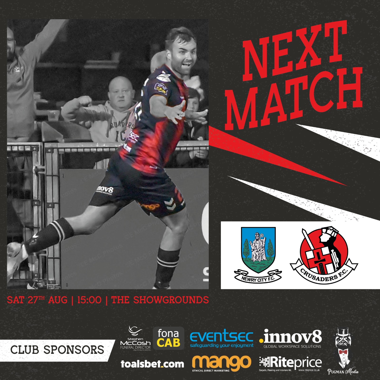 Tickets Available For Newry City v Crusaders (27th August)