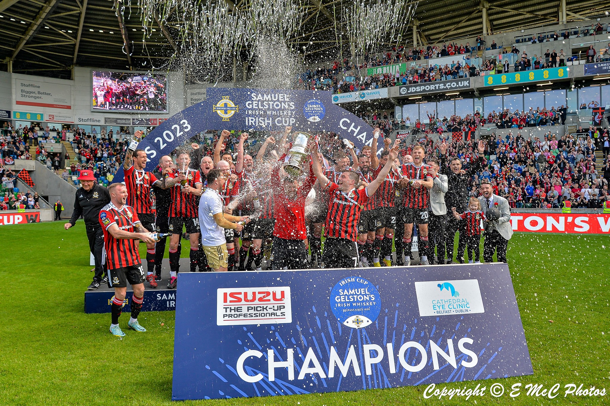 Crusaders Put Ballymena United To The Sword To Retain Samuel Gelstons ...