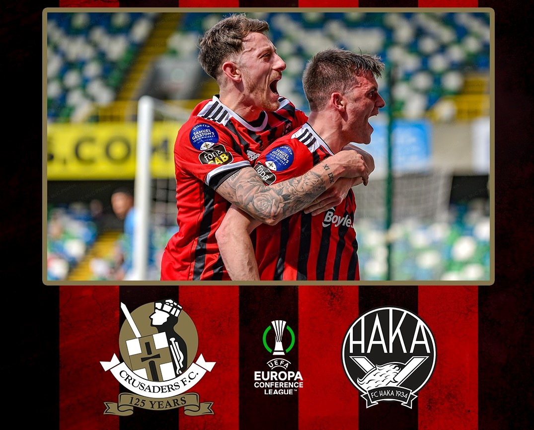 FC Haka v Crusaders. Europa Conference League Qualifier 1st Rd 1st Leg ...