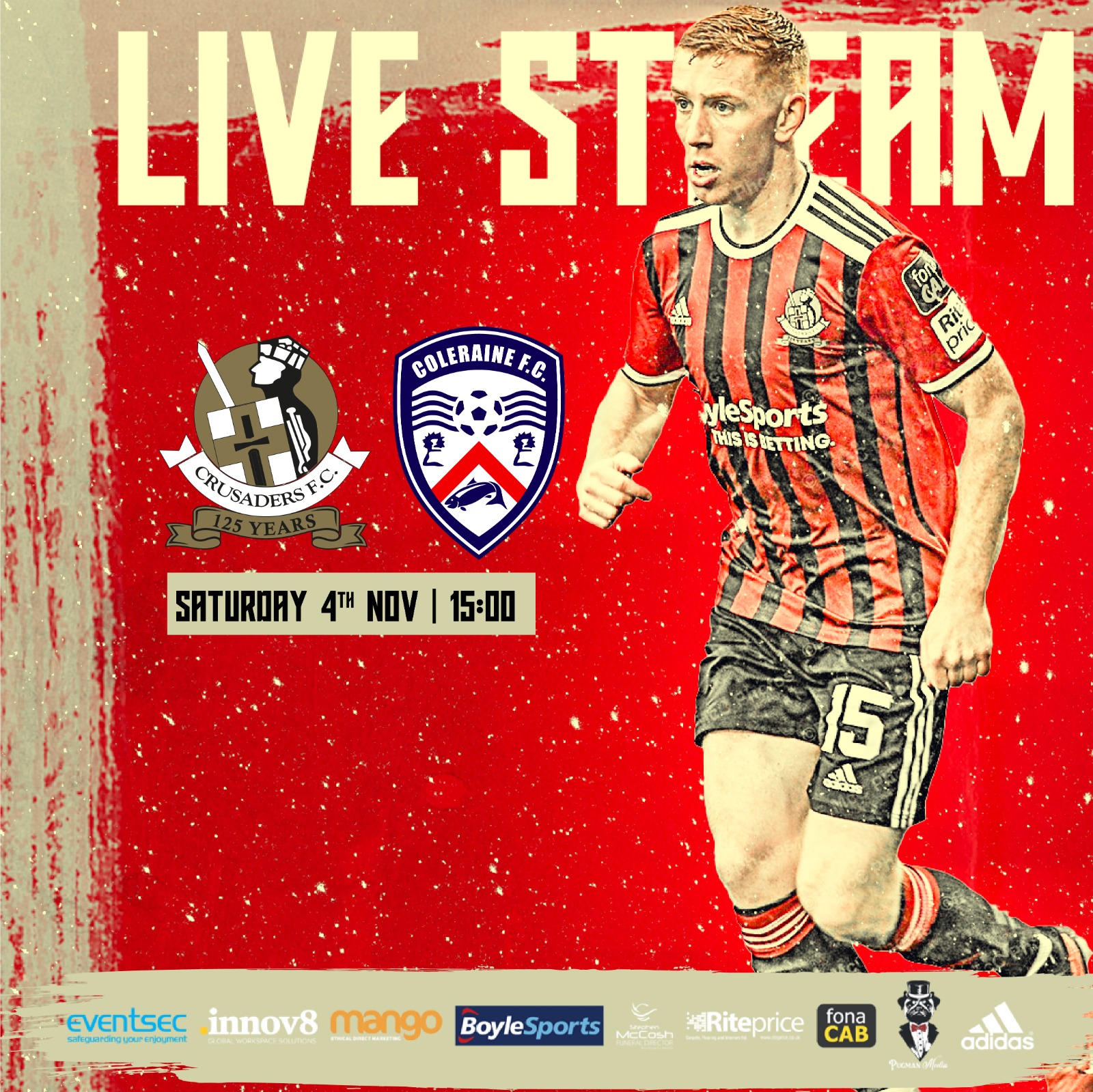 Crusaders v Coleraine To Be Streamed