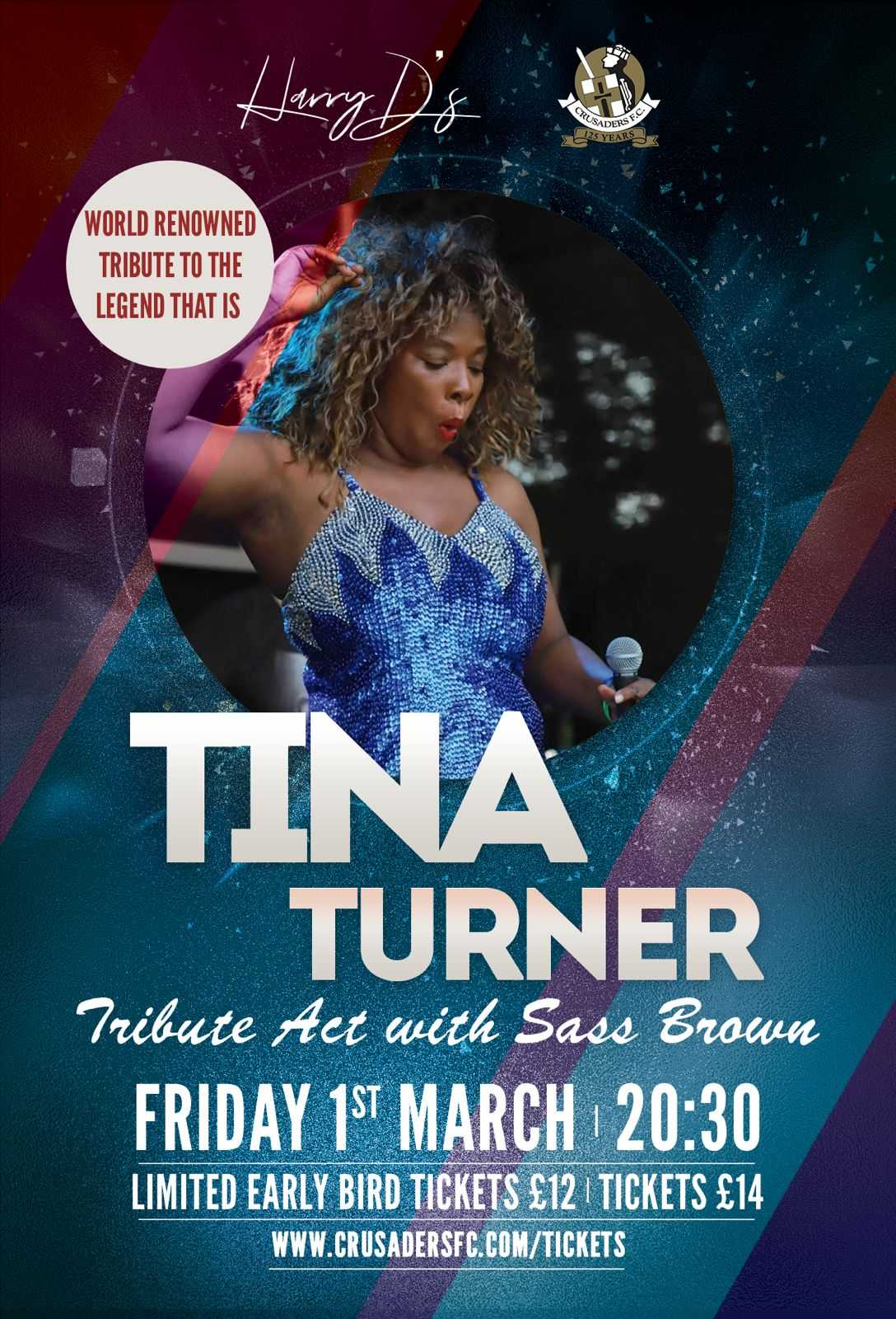 Tina Turner Tribute with the world renowned Sass Brown