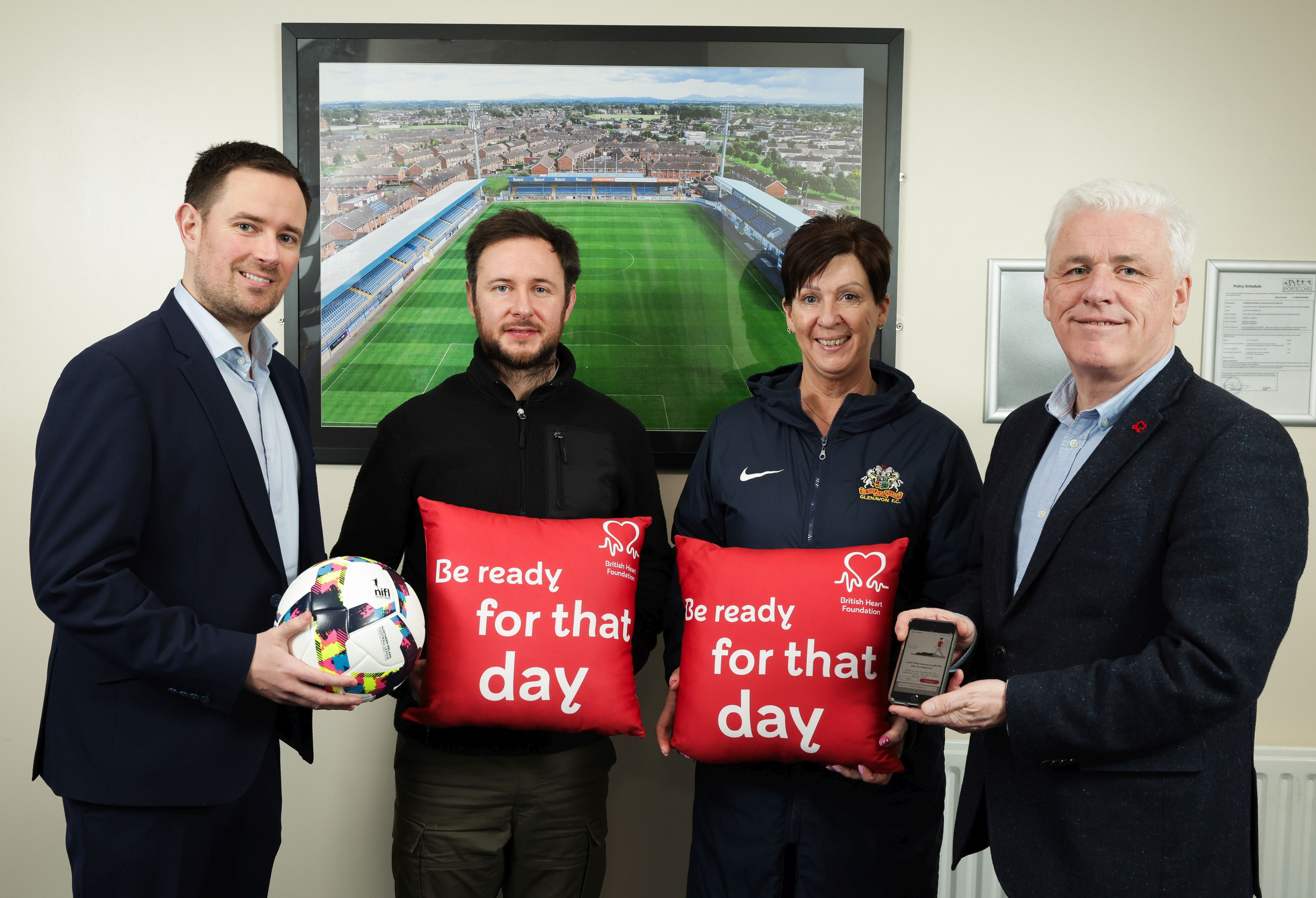 NI FOOTBALL LEAGUE PARTNERS WITH BRITISH HEART FOUNDATION TO SAVE LIVES