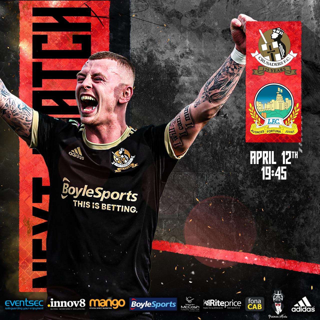 Crusaders v Linfield. Sports Direct Premiership. Friday 12th April