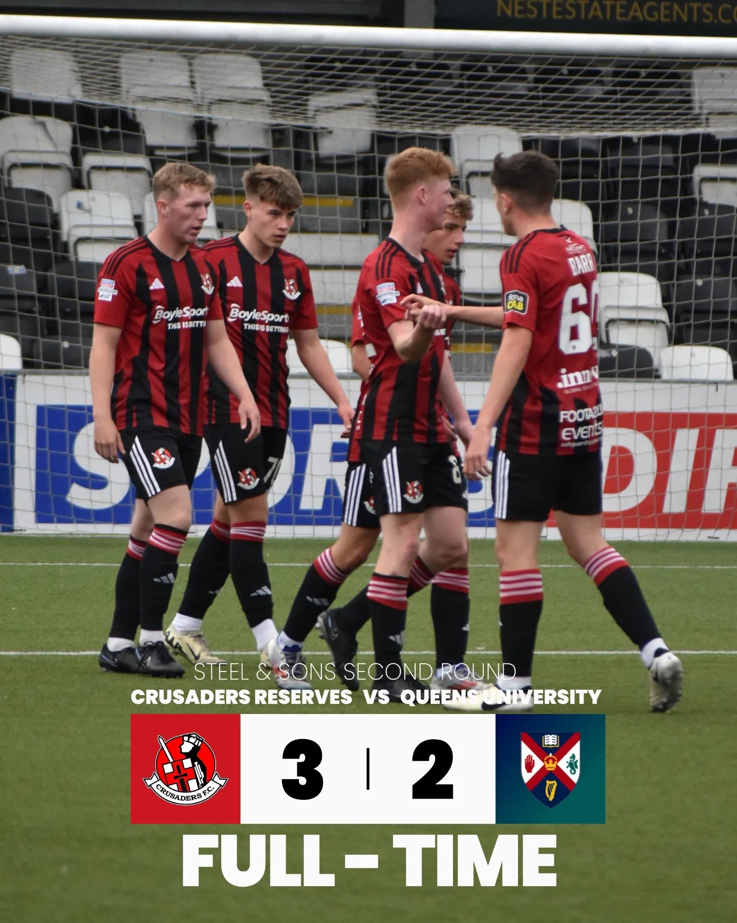 Crusaders Through In Steel & Sons Cup