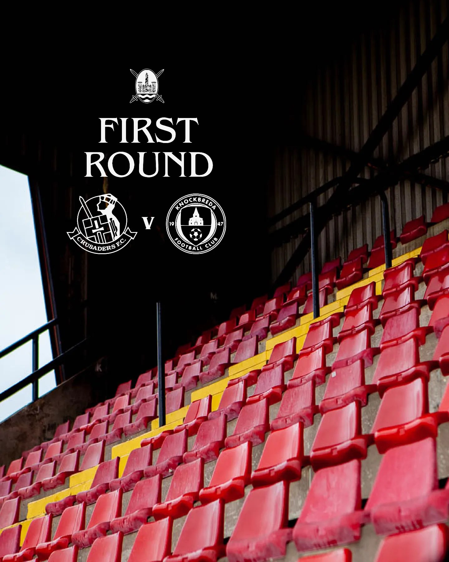 Nect Match. Crusaders v Knockbreda. 3rd September. Co. Antrim Shield.