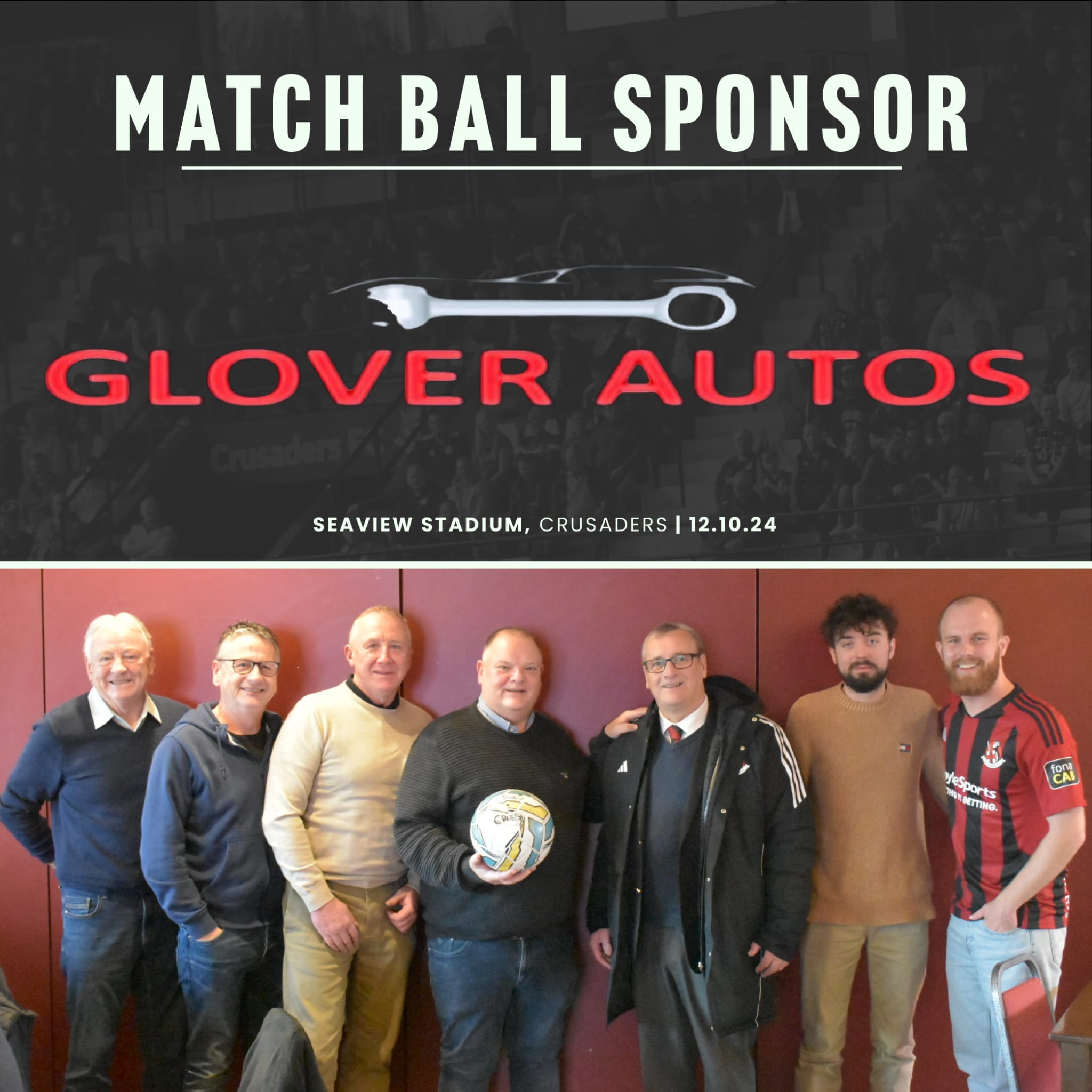 Thanks To Match Ball Sponsor Glover Autos