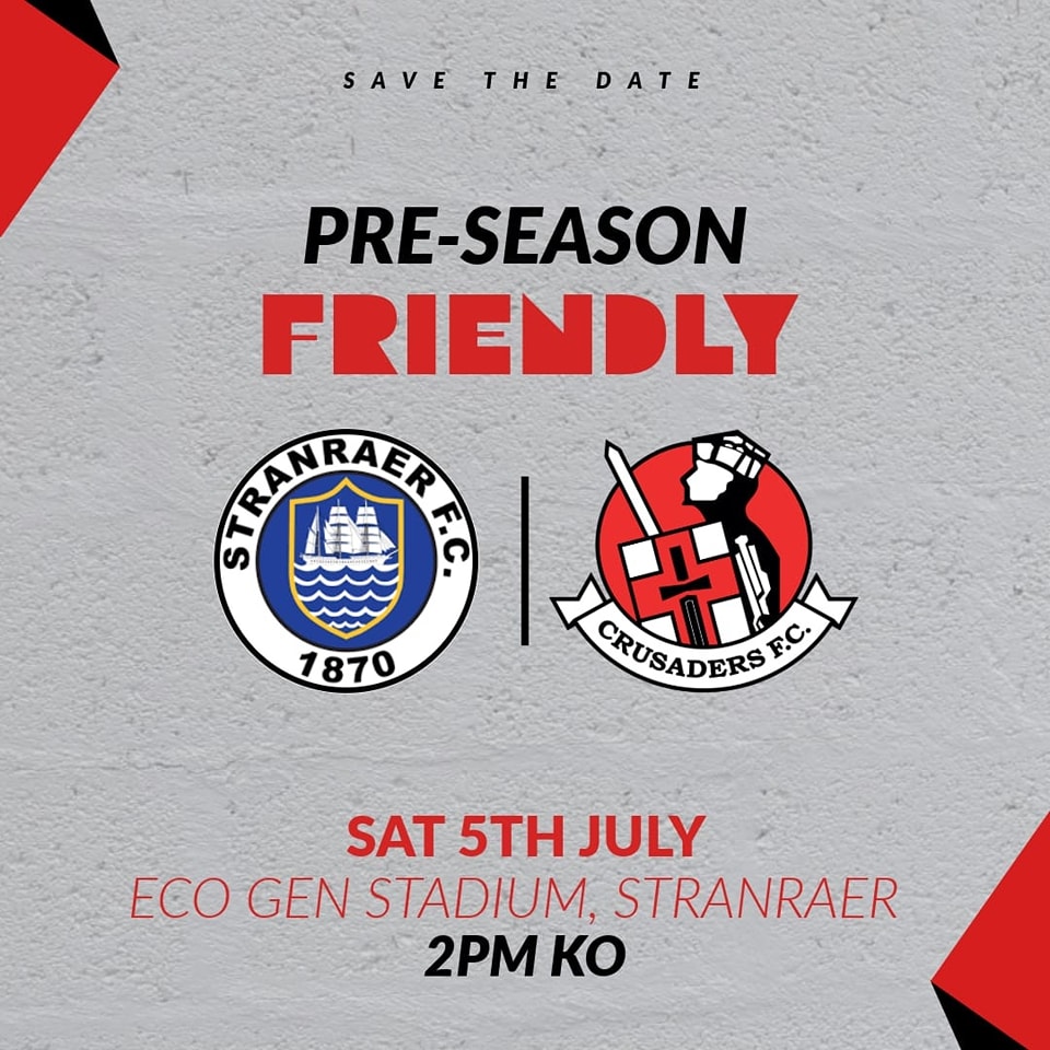 Crusaders FC Match Day Hospitality Package vs Stranraer – Saturday 5th ...