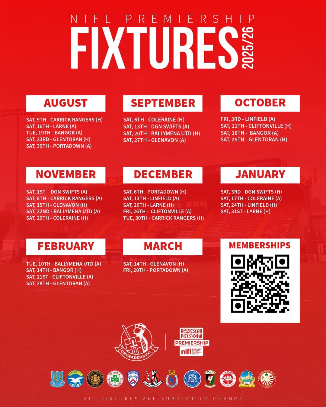 Full Fixture List