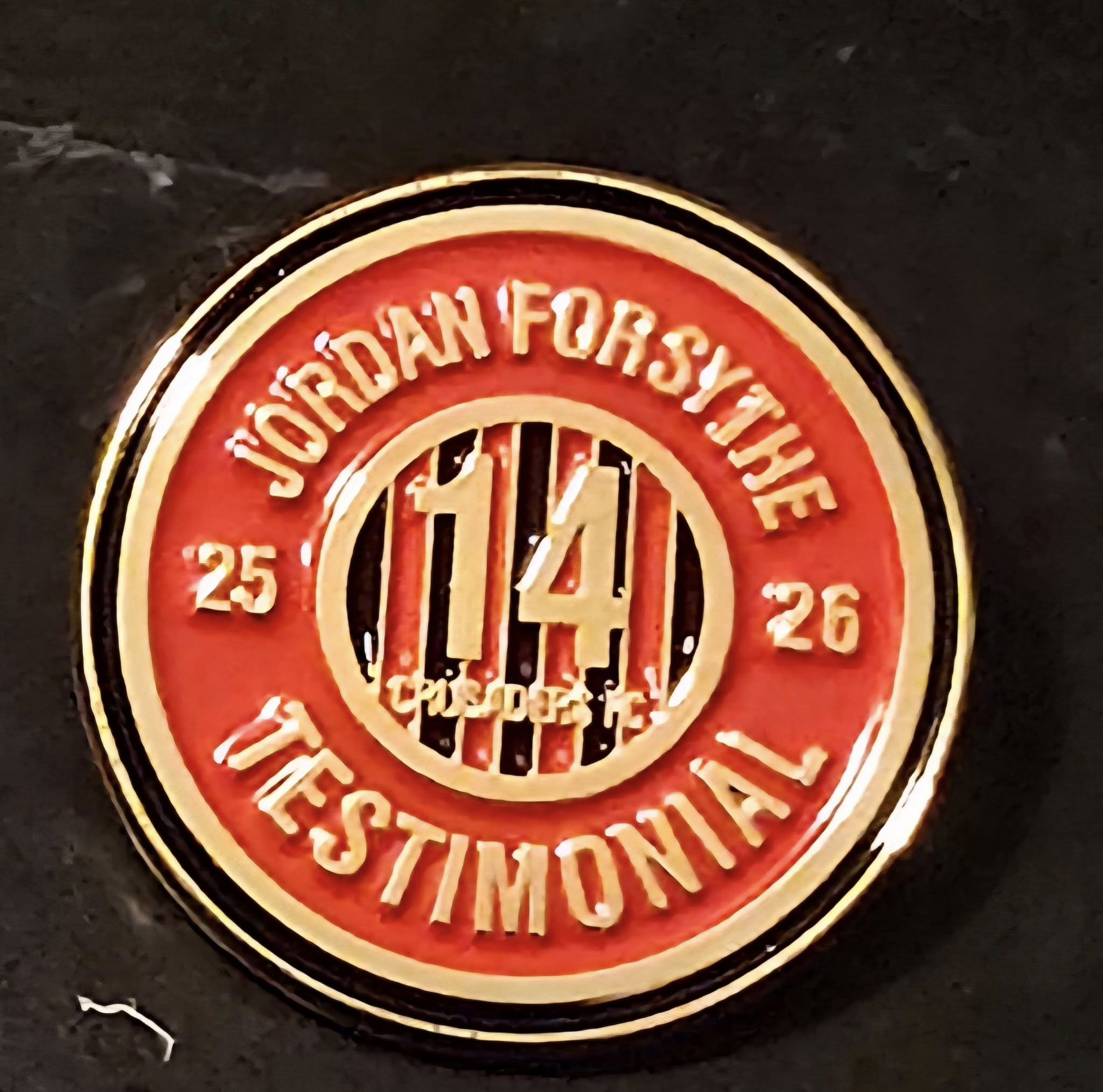 Jordan Forsythe Testimonial Badges On Sale